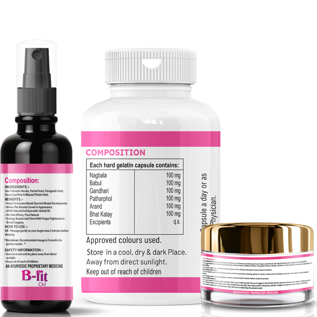 Zenius B Fit Combo Kit | Ayurvedic breast enlargement kit